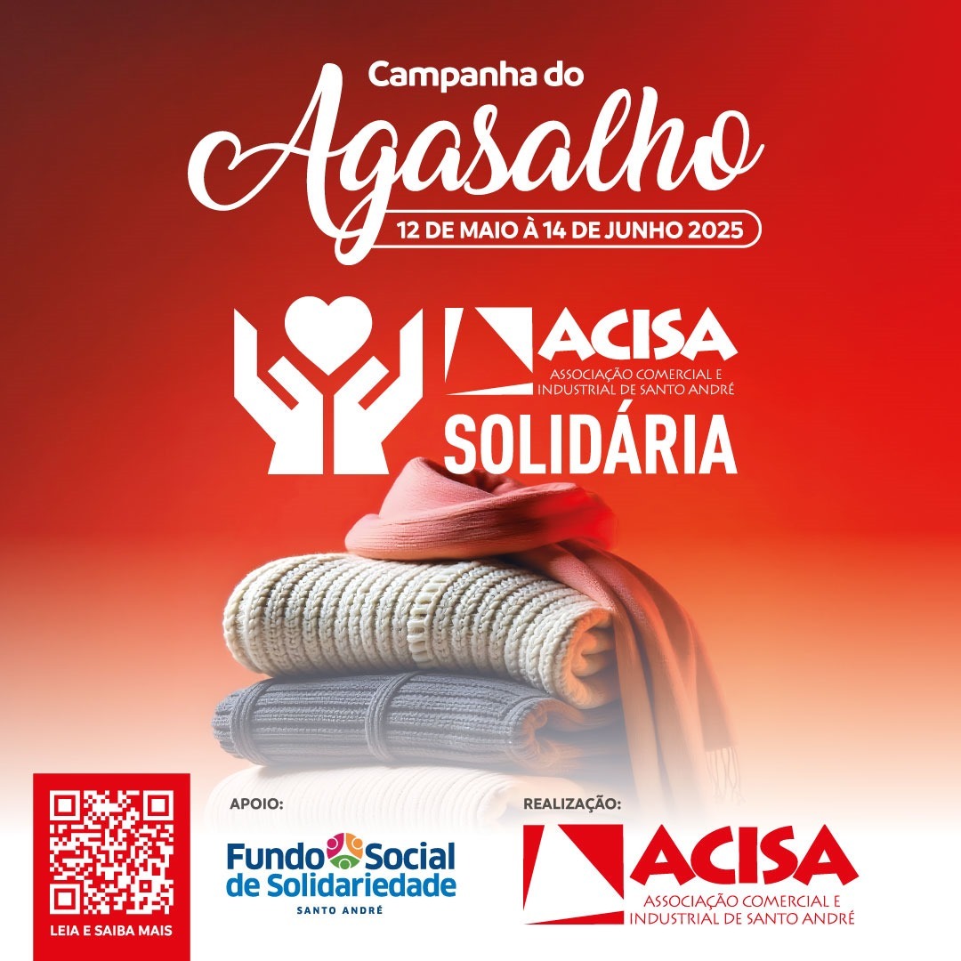 ACISA lança Campanha do Agasalho 2025 – Claudete Reinhart – ABC Paulista